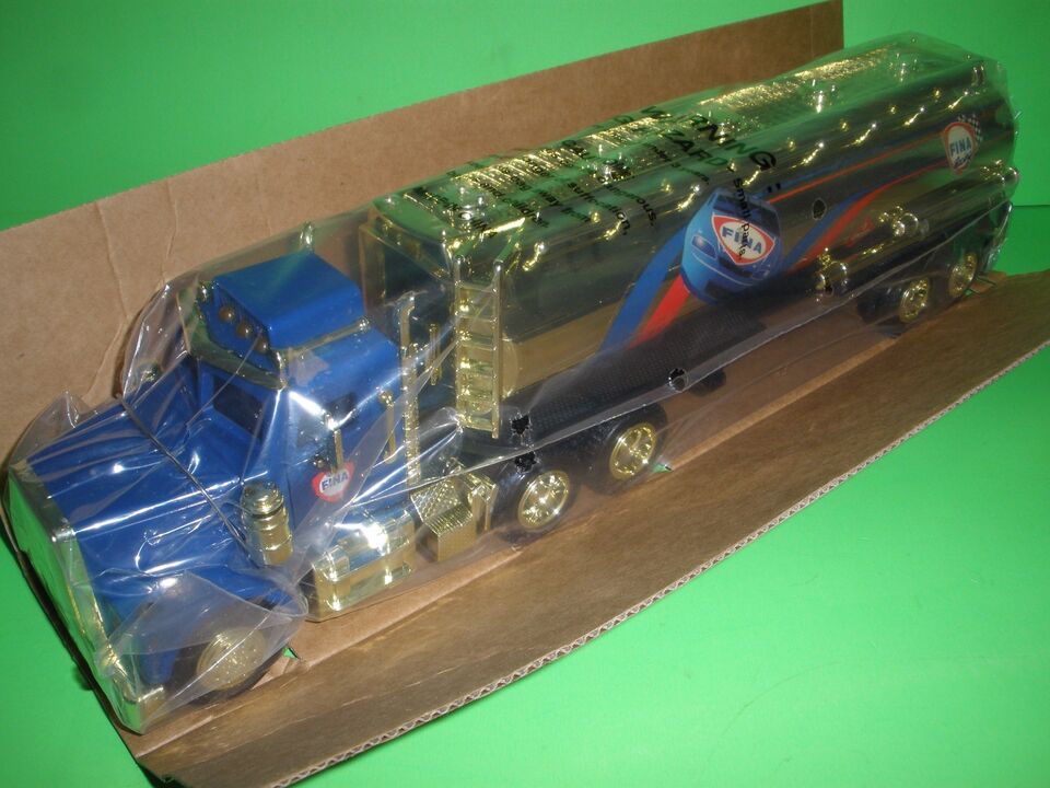 1997 Fina Toy Tanker Truck - Gold Edition – Texaco Toys Plus